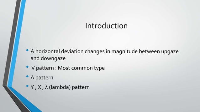 Pattern strabismus | PPTX | Eye and Vision Conditions | Diseases and ...