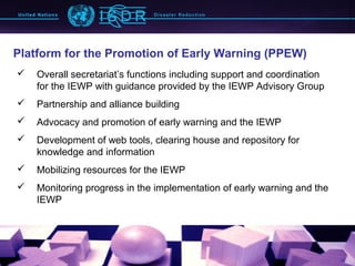 The Framework for the Multi-Hazard Global Early Warning System | PPT