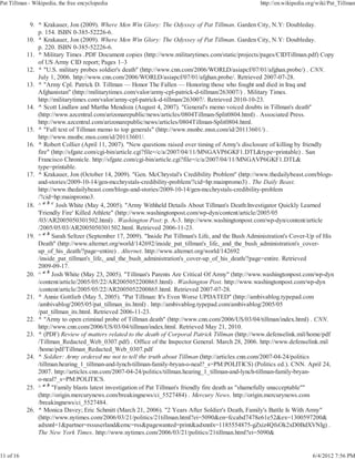 PAT TILLMAN - Wikipedia Info (U.S. Government COVER-UP Of Killing ...