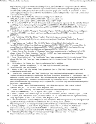 PAT TILLMAN - Wikipedia Info (U.S. Government COVER-UP Of Killing ...