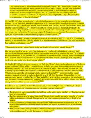 PAT TILLMAN - Wikipedia Info (U.S. Government COVER-UP Of Killing ...