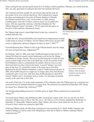 PAT TILLMAN - Wikipedia Info (U.S. Government COVER-UP Of Killing ...