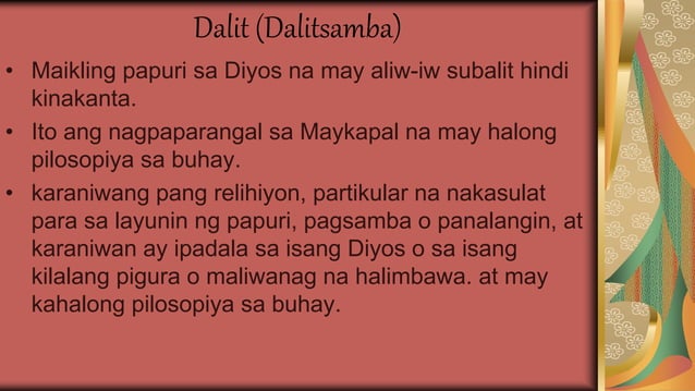 Patulang uri ng panitikan | PPTX