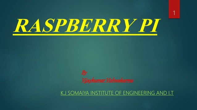 Raspberry Pi | PPTX | Computer Peripherals | Computing