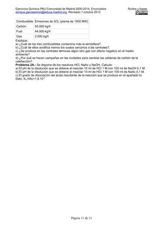 Pau acido base enunciados | PDF