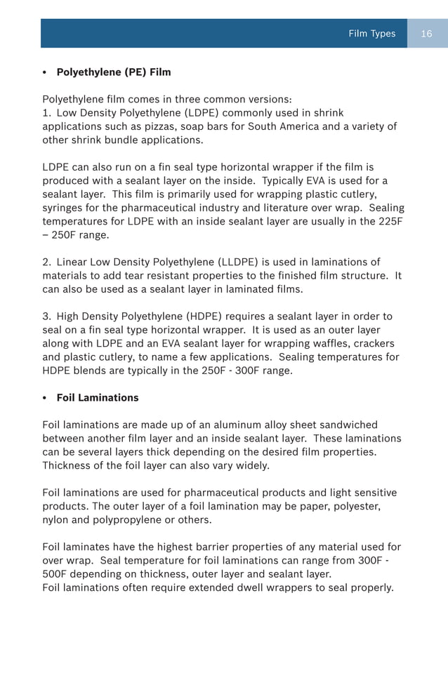 Bosch Guide to Flow Wrapping | PDF