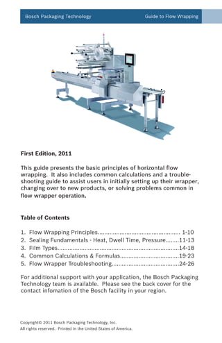 Bosch Guide to Flow Wrapping | PDF