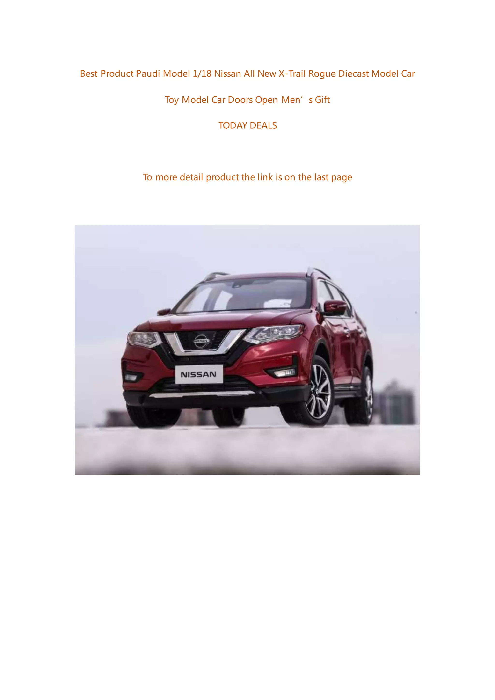 Paudi model x trail rogue diecast model car | PDF