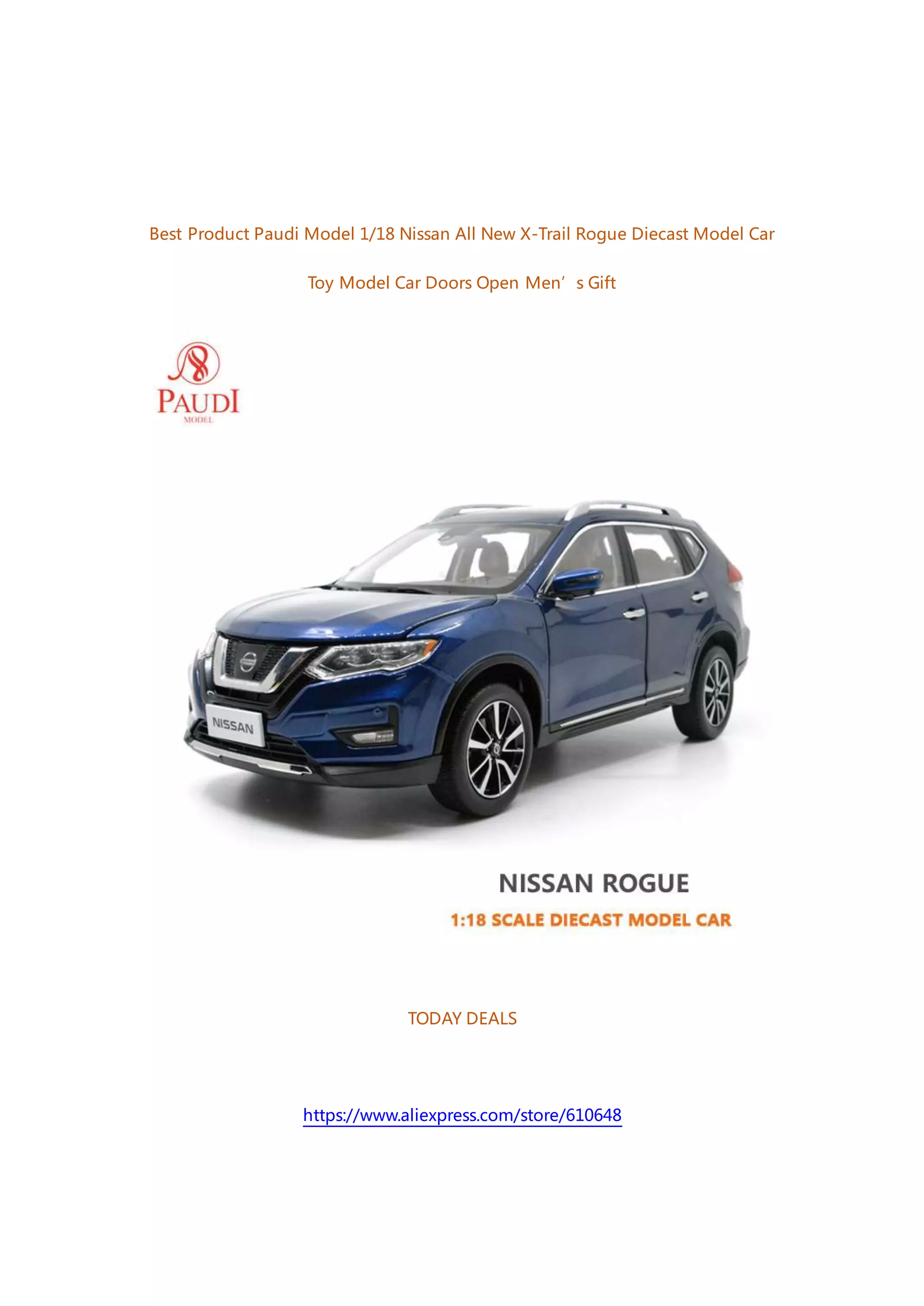 Paudi model x trail rogue diecast model car | PDF