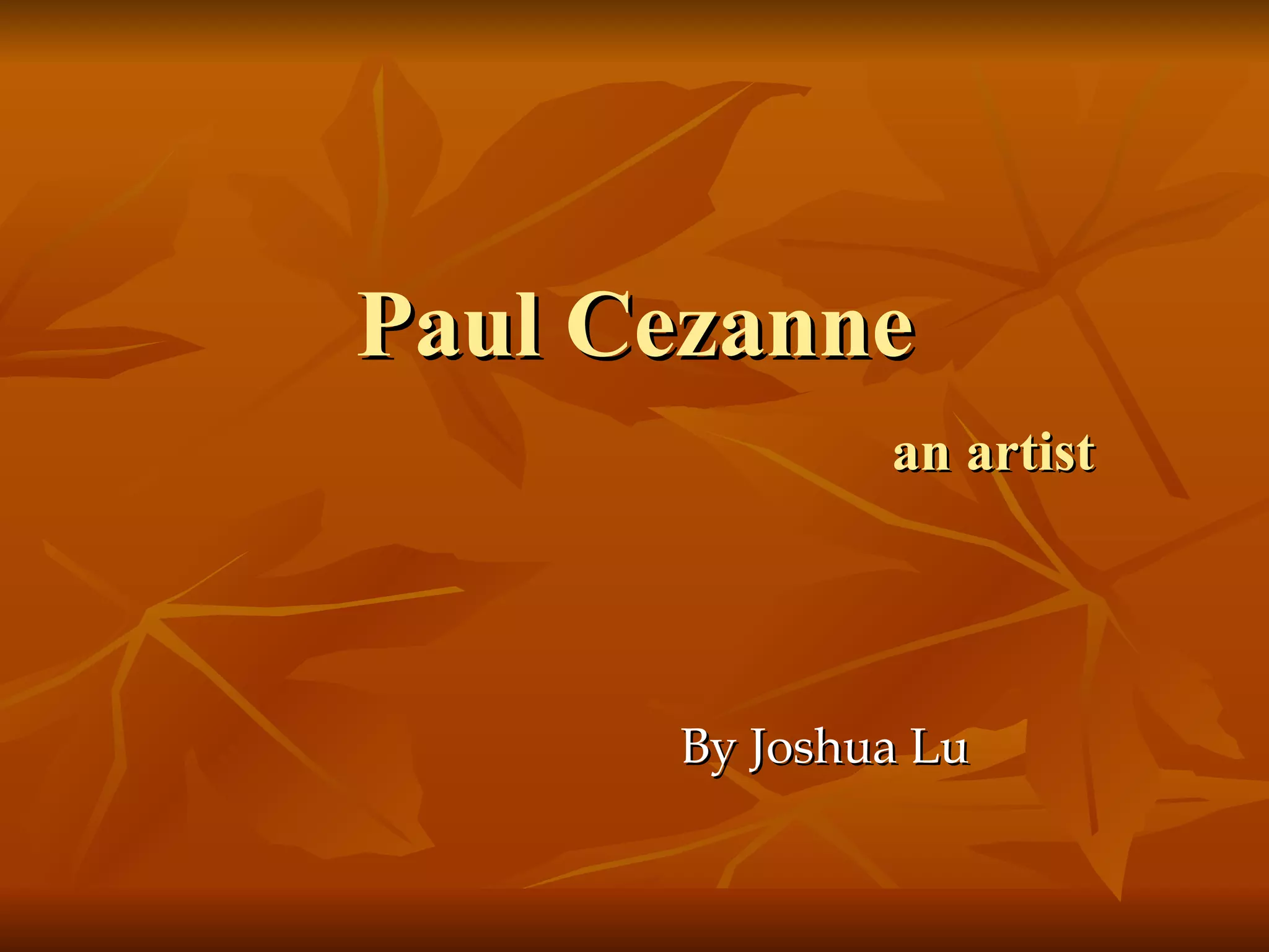 Paul Cezanne | PPT