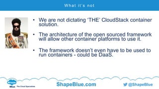 Paul Angus - CloudStack Container Service | PPT