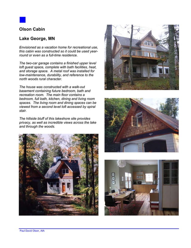 Paul D Olson Portfolio | PDF