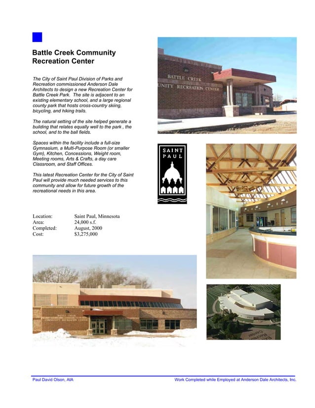 Paul D Olson Portfolio | PDF