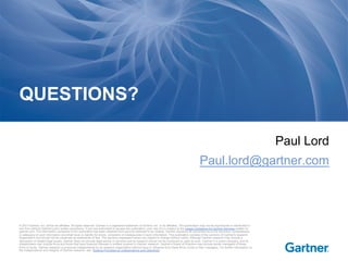 Paul Lord, Gartner – “From Out-Sourcing to Optimization: Making Sense ...