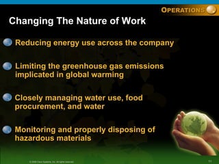 Paul Marcoux - Cisco - Cisco's Green Story | PPT