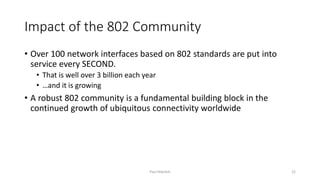IEEE 802 LAN/MAN Standards Enabling Future Networks | PPT