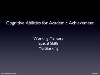 Paul Pivec - Does Game Based Learning Really Exist? | PPT
