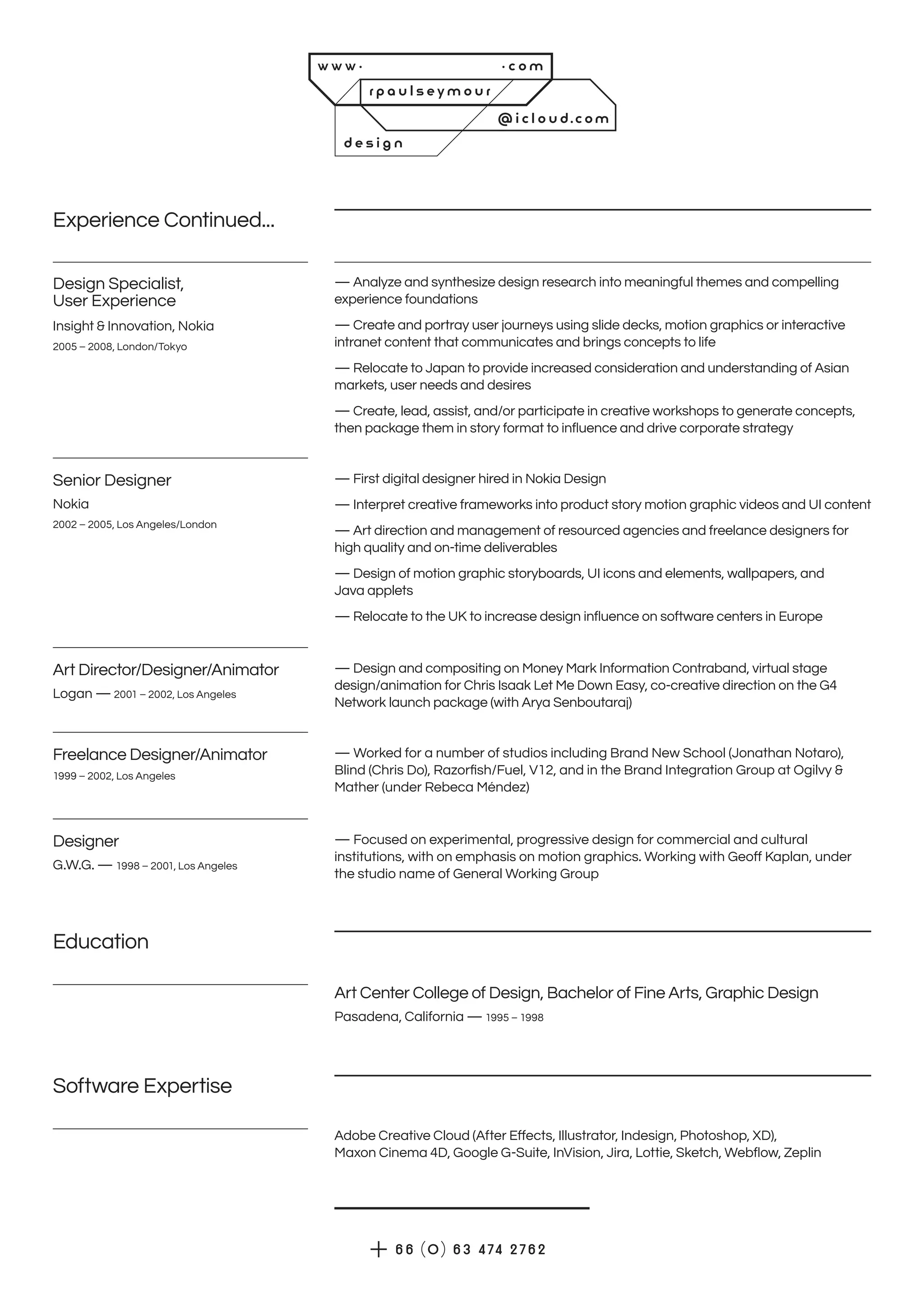 Paul Seymour CV | PDF | Technology & Computing