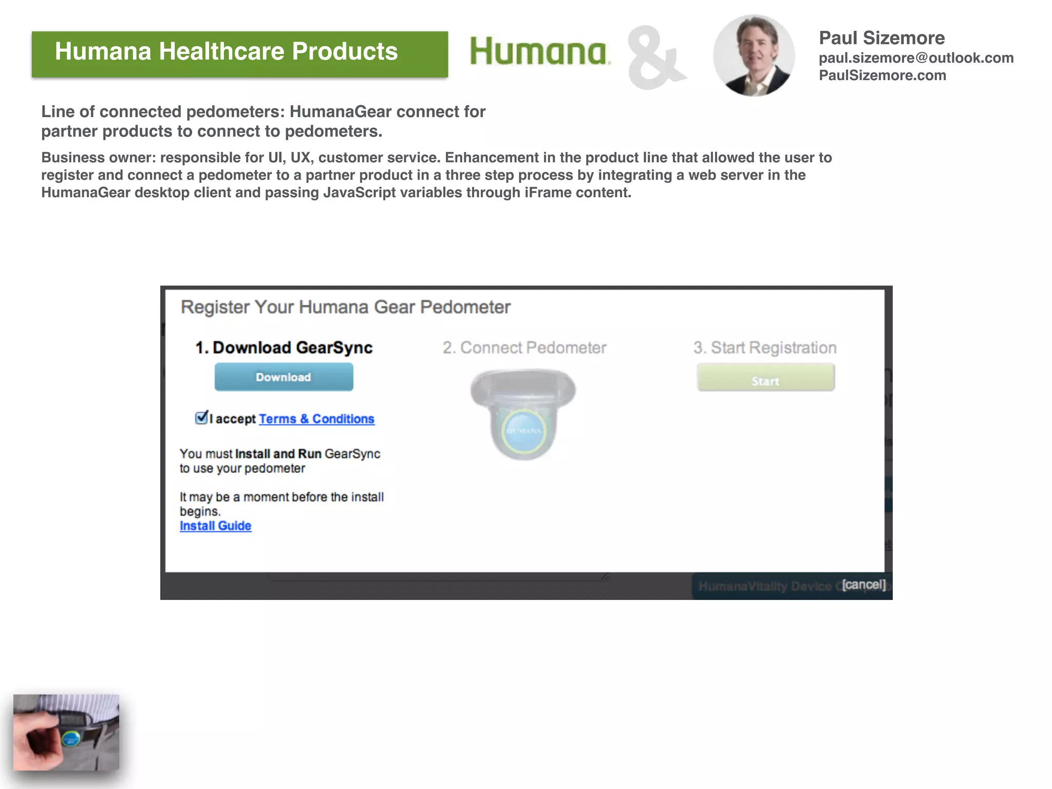 Humana Pedometer Product Portfolio | PPT | Free Download