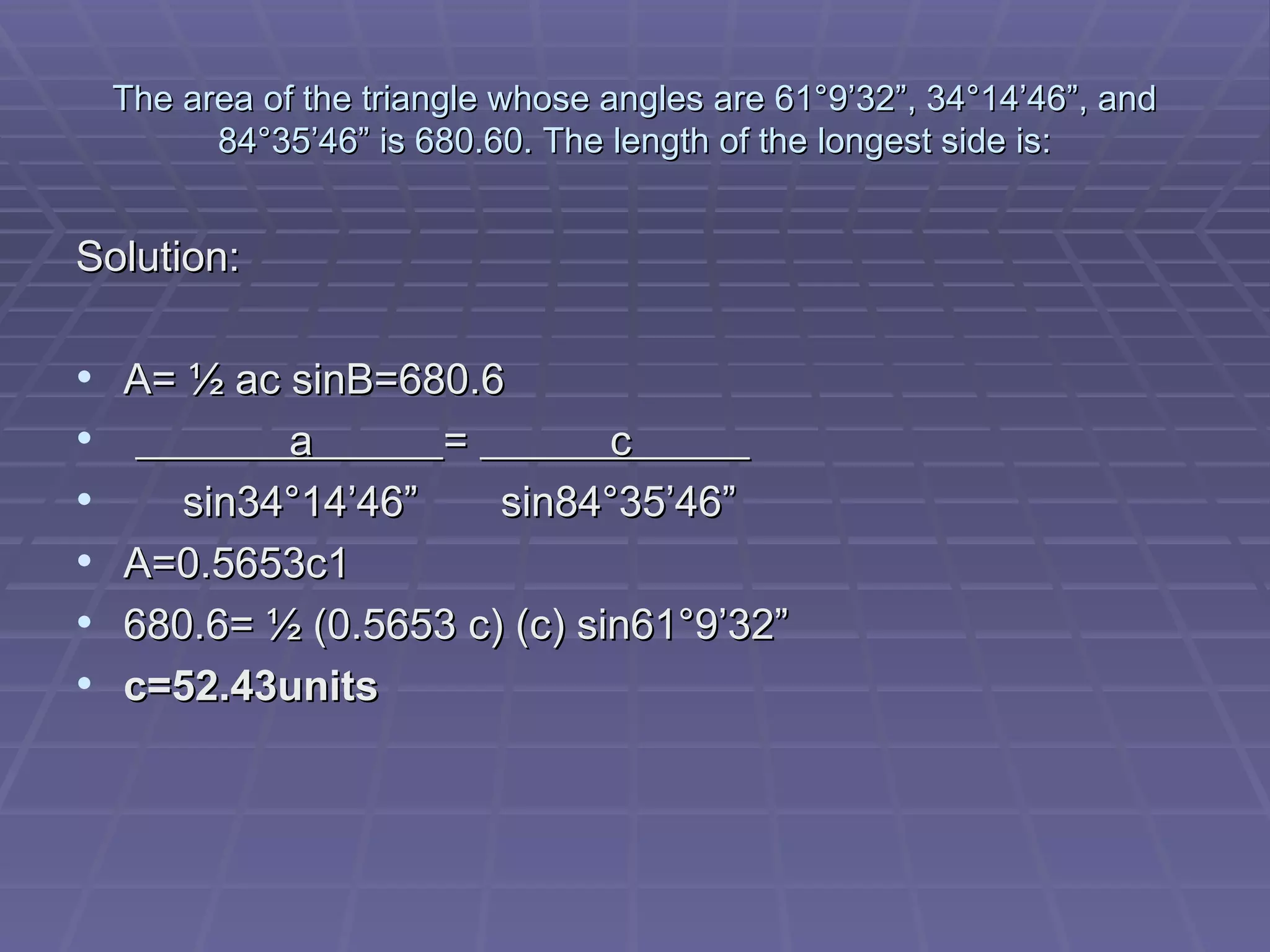 Trigonometric Problems | PPT