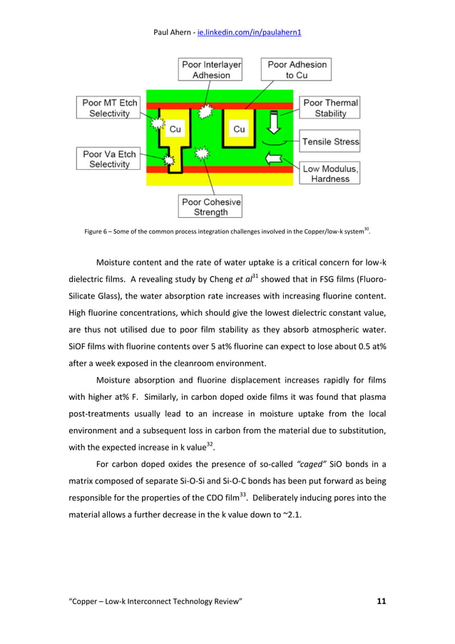 Paul Ahern - Copper/ low-K Interconnect Technology | PDF | Chemistry ...