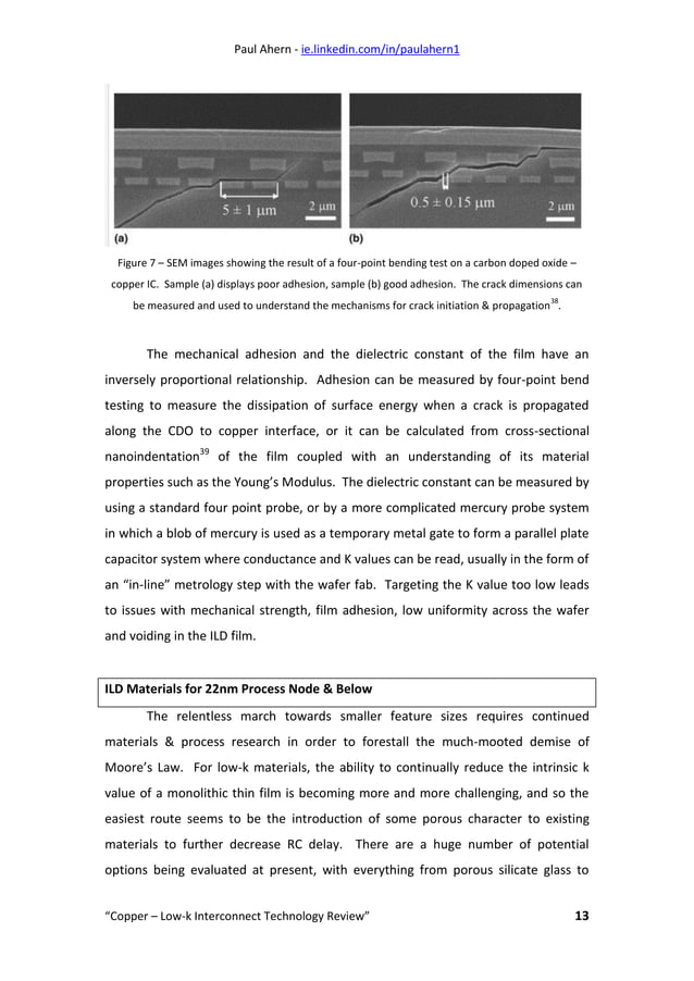 Paul Ahern - Copper/ low-K Interconnect Technology | PDF | Chemistry ...