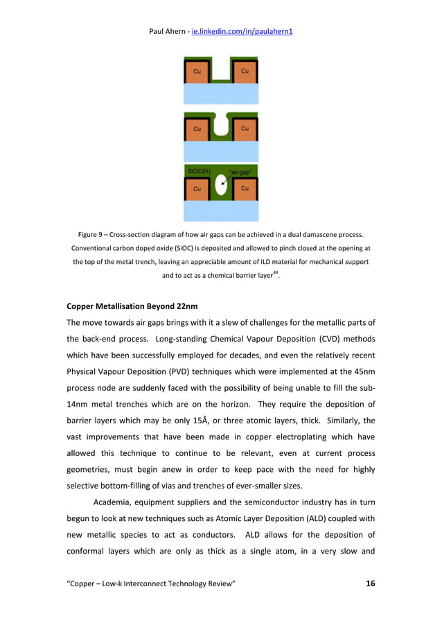 Paul Ahern - Copper/ low-K Interconnect Technology | PDF | Chemistry ...