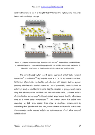 Paul Ahern - Copper/ low-K Interconnect Technology | PDF