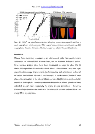 Paul Ahern - Copper/ low-K Interconnect Technology | PDF