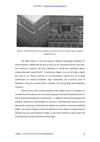 Paul Ahern - Copper/ low-K Interconnect Technology | PDF