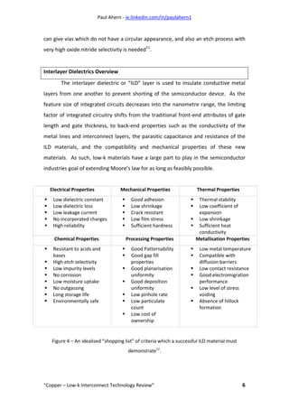 Paul Ahern - Copper/ low-K Interconnect Technology | PDF