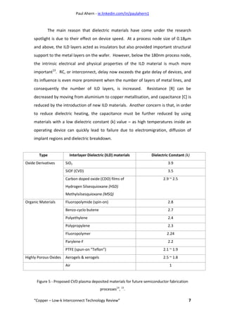 Paul Ahern - Copper/ low-K Interconnect Technology | PDF
