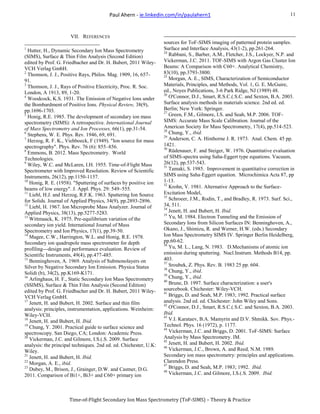 Paul Ahern - Time of Flight Secondary Ion Mass Spectroscopy [ToF-SIMS ...
