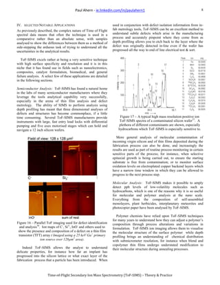 Paul Ahern - Time of Flight Secondary Ion Mass Spectroscopy [ToF-SIMS ...
