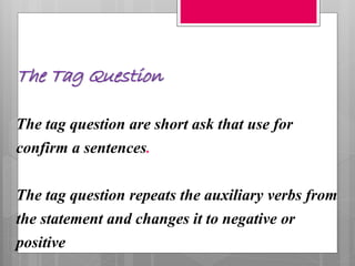 Tag Question | PPT
