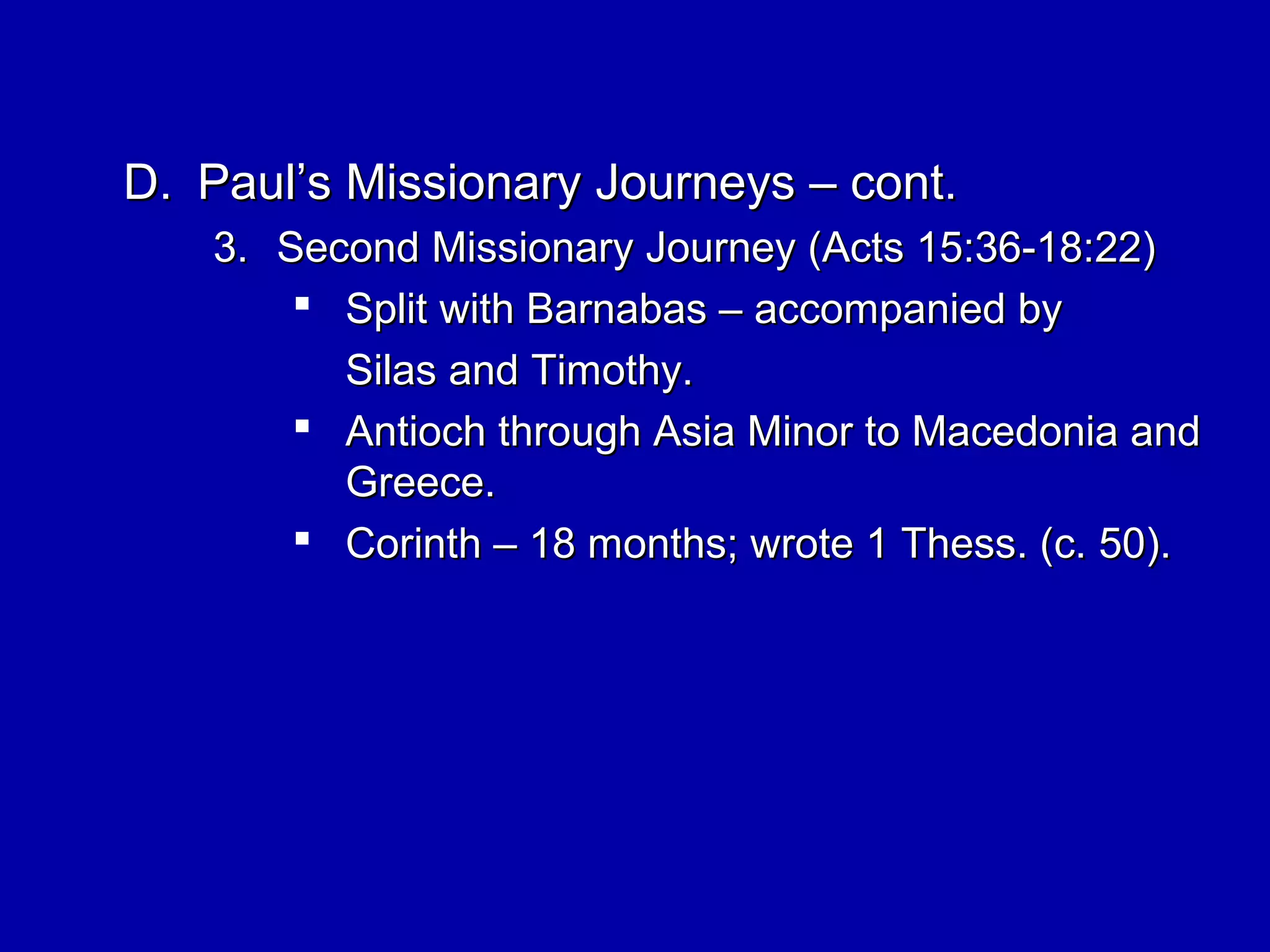 Paul and 3 journeys | PPT
