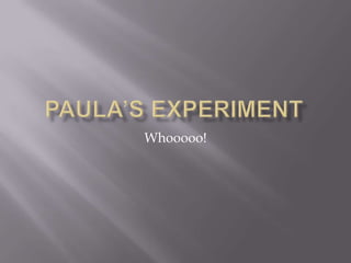 Paula’s experiment | PPTX