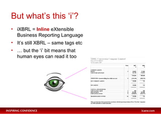 ICAEW- implementing xbrl -setting the scene | PPT