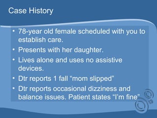 Assessment of the Geriatric Patient | PPT