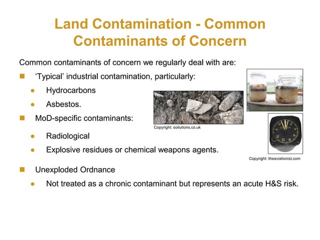 Managing Land Contamination Risks and Liabilities Across A UK wide ...
