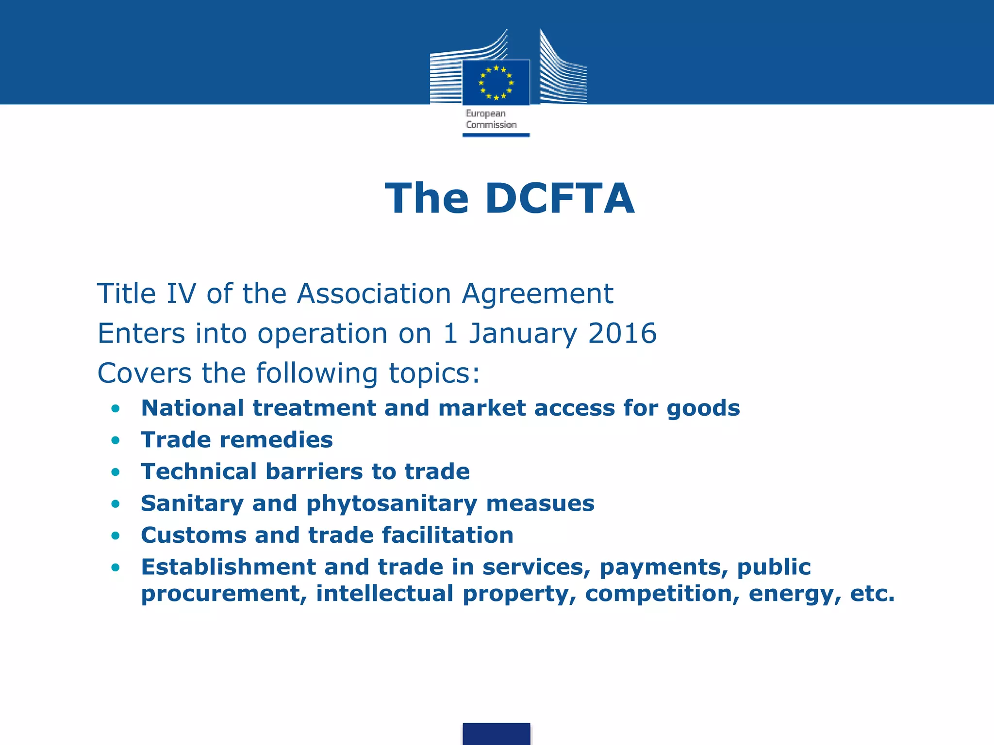The impact of the DCFTA on business | PPT