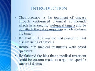 Chemotherapy by Paul ehrlich | PPTX