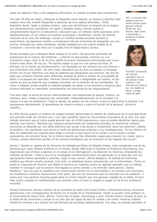 Paul ekman los gestos faciales (articulo) | PDF