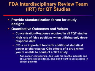 Paul Frohna -PK-PD Modeling and the QT issue (part 1- fda perspective ...