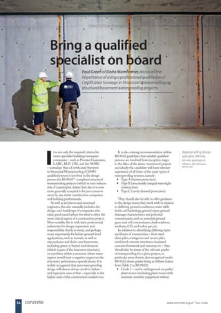 Paul green's concrete magazine article, ref; cssw qualificatons.doc
