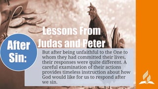 PAUL HAE 2.pptx Lessons from Peter and Judas related to Jesus death | PPTX