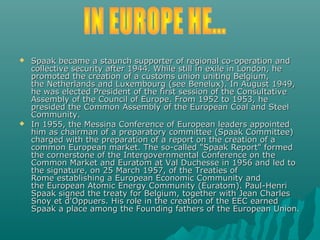 Paul henri spaak | PPT