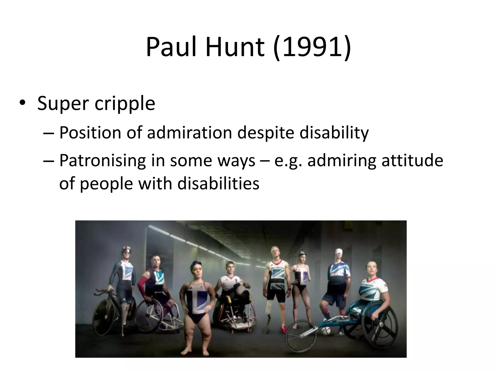 Paul hunt disability | PPTX