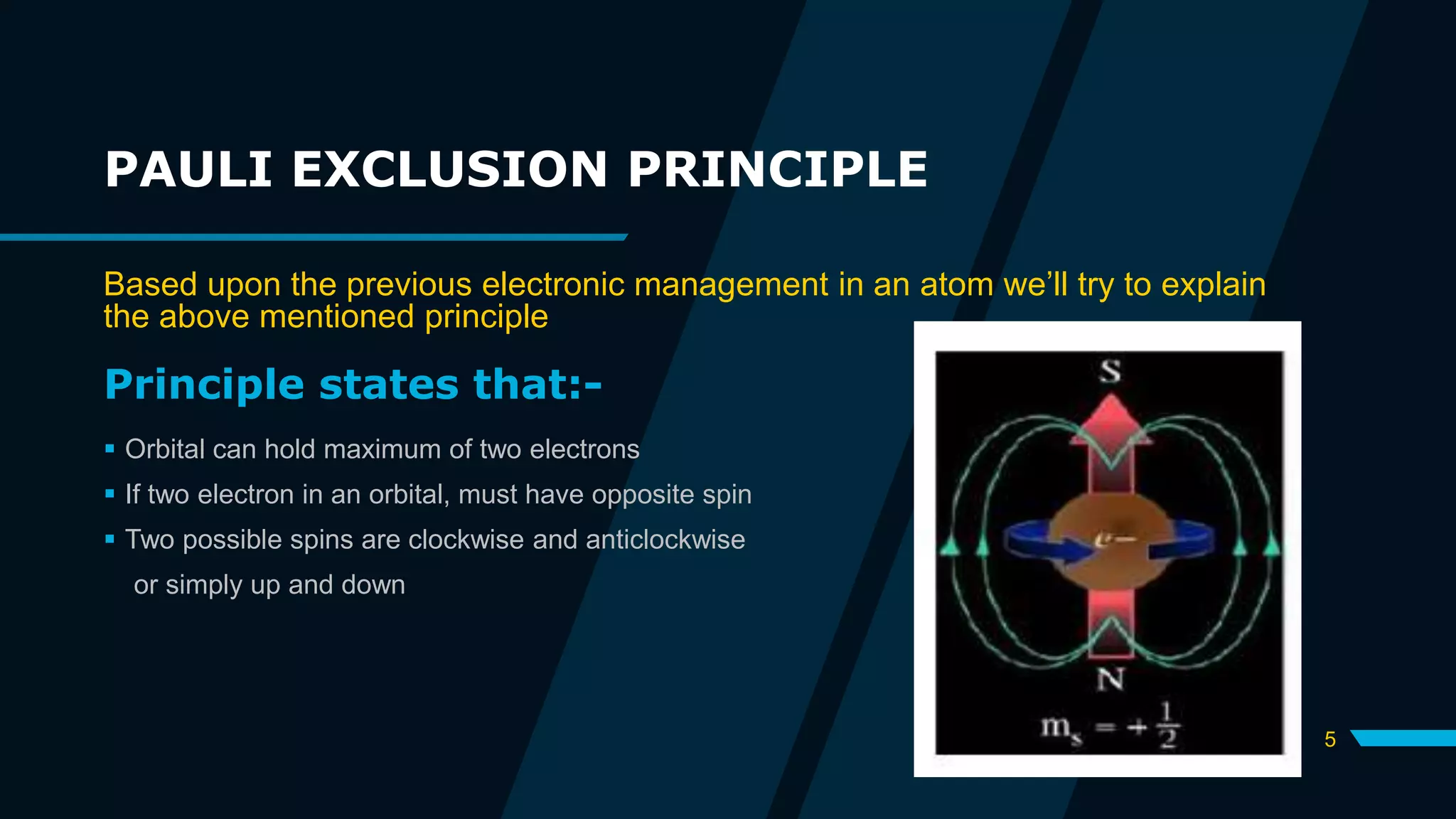 Pauli exclusion principle | PPTX