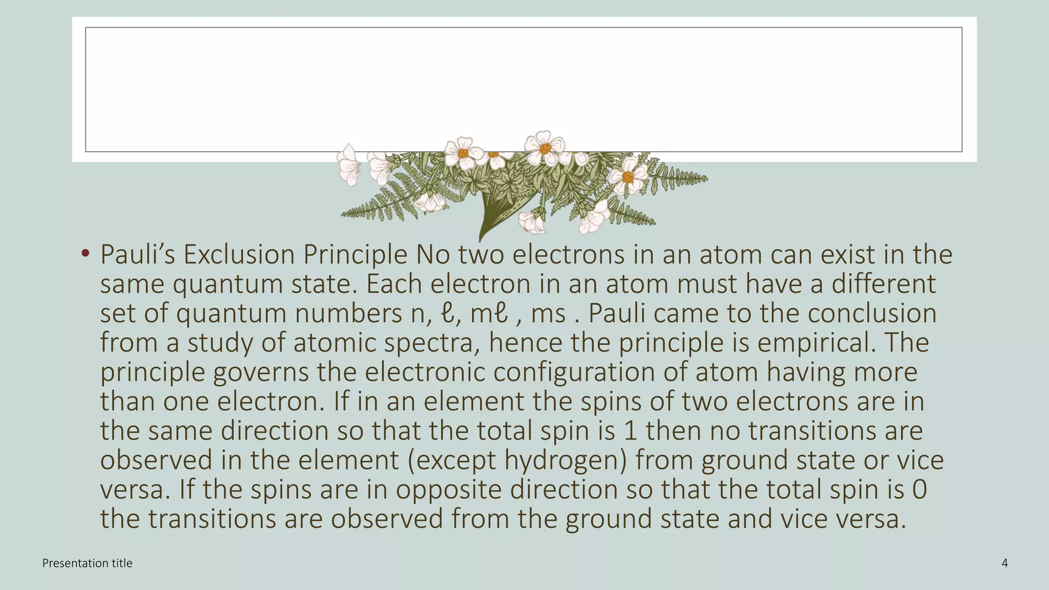 PAULI EXCLUSION PRINCIPLE.pptx PAULI EXCLUSION PRINCIPLE.pptx